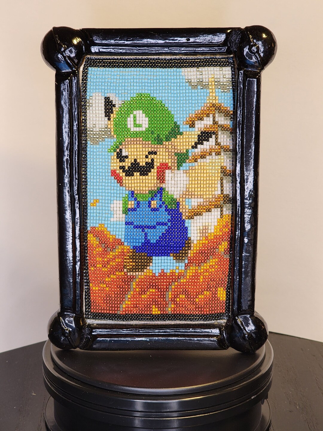 Luigi Pikachu Pokemon Bead Weaving Pixel Art Wall Art - Etsy