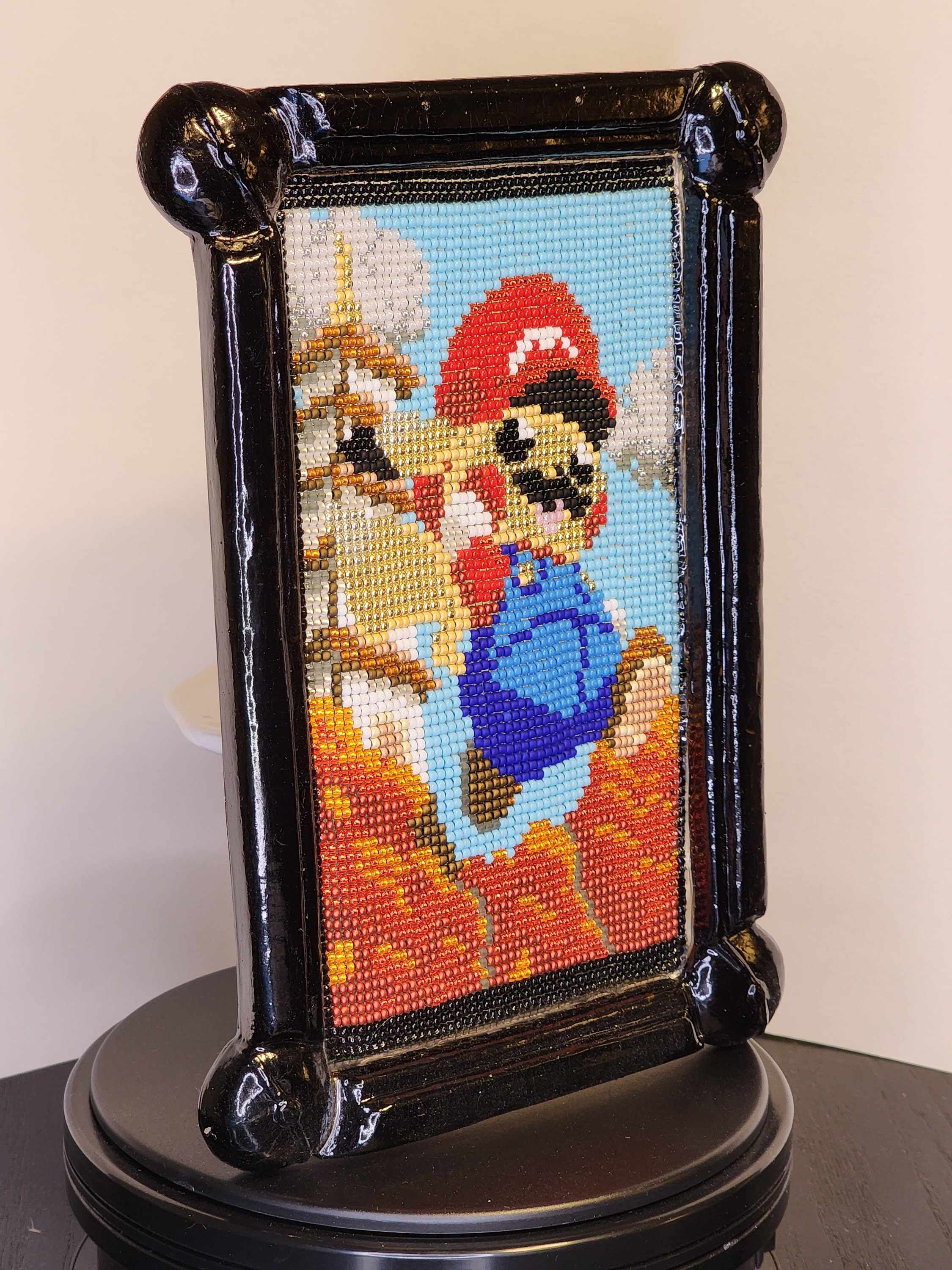 Mario Pikachu Pokemon Bead Weaving Pixel Art Wall Art - Etsy