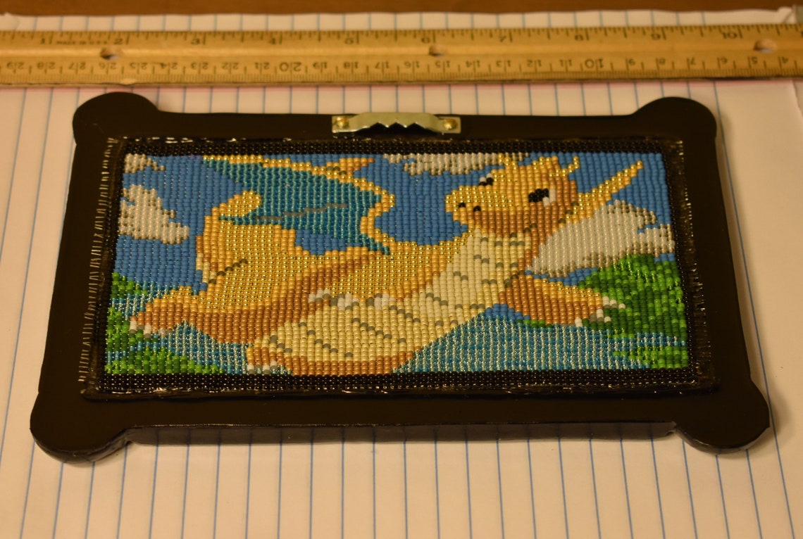 Dragonite Pokemon Bead Weaving Pixel Art Wall Art | Etsy