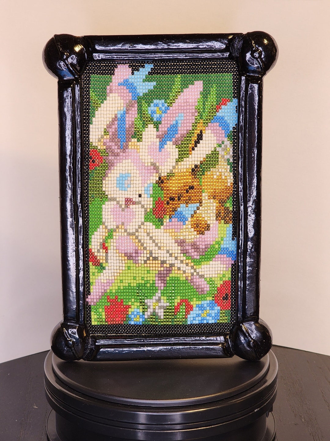 Sylveon & Eevee Pokemon Bead Weaving Pixel Art Wall Art 2021 - Etsy