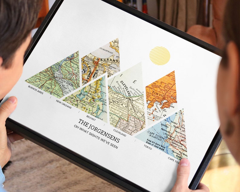 Personalized Milestones Map™ Travel Gift for Explorers. - Etsy