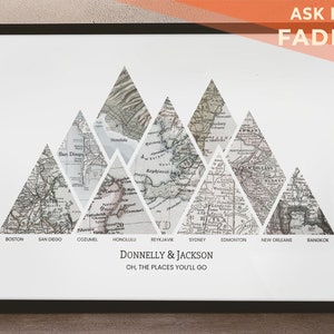 Personalized Milestones Map™ Housewarming Gift Moving Gift - Etsy