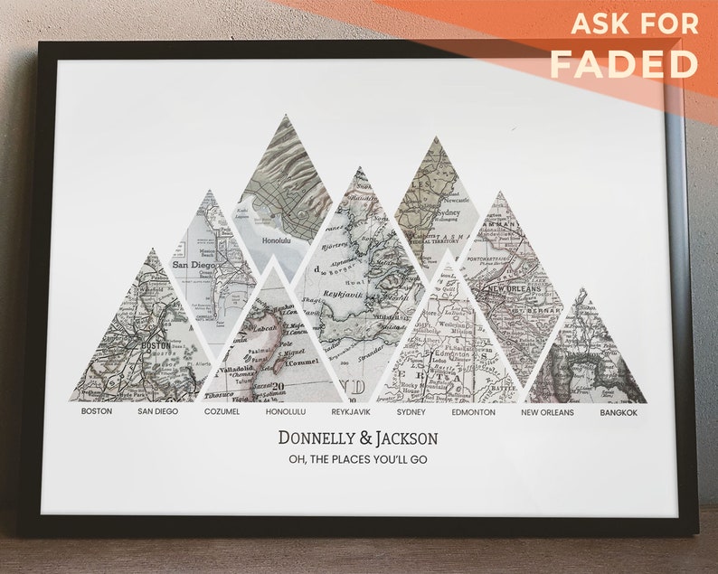 Personalized Milestones Map™ Travel Gift for Explorers. - Etsy