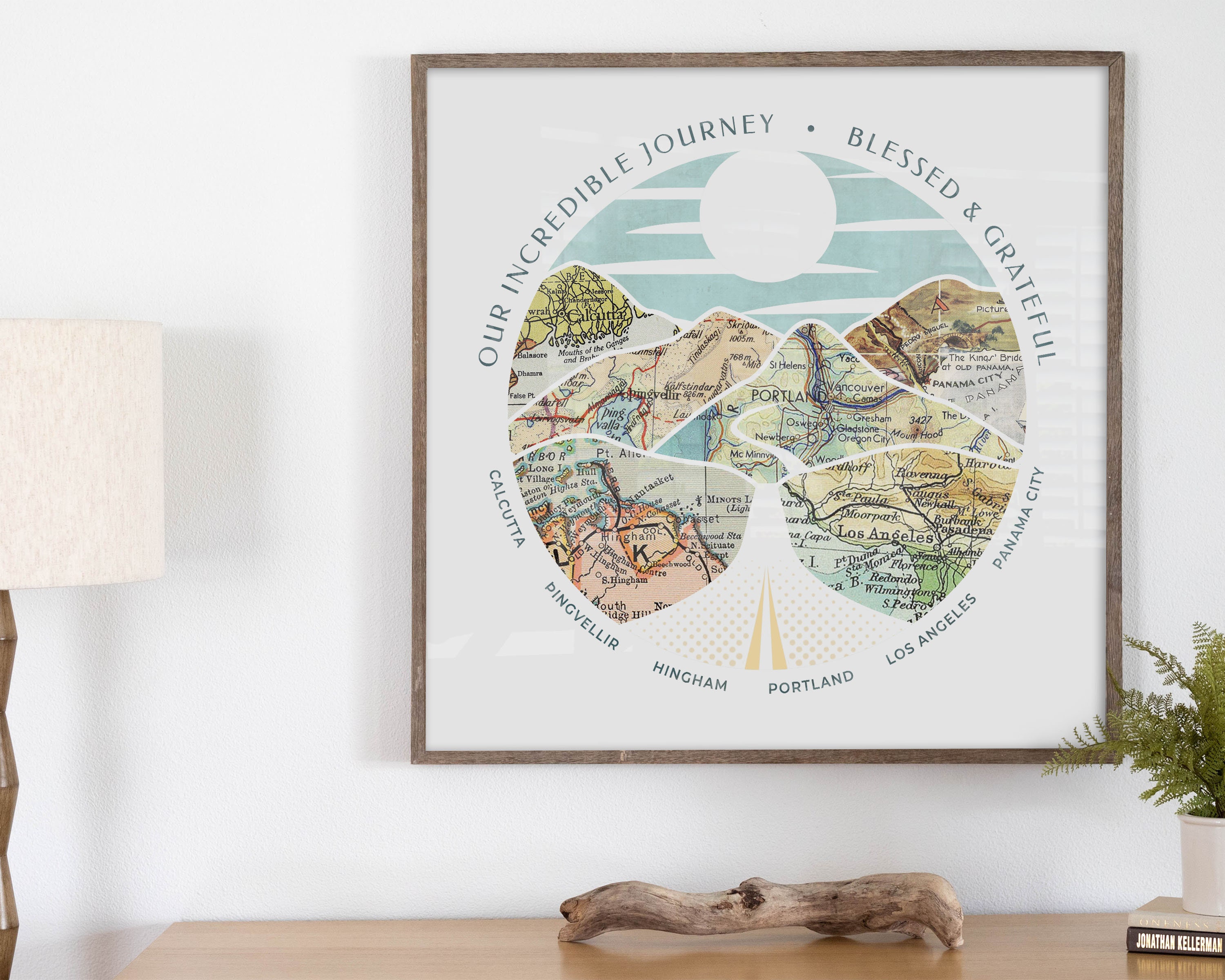 Customizable Wanderlust Roadtrip™ Map: Birthday gift for your | Etsy