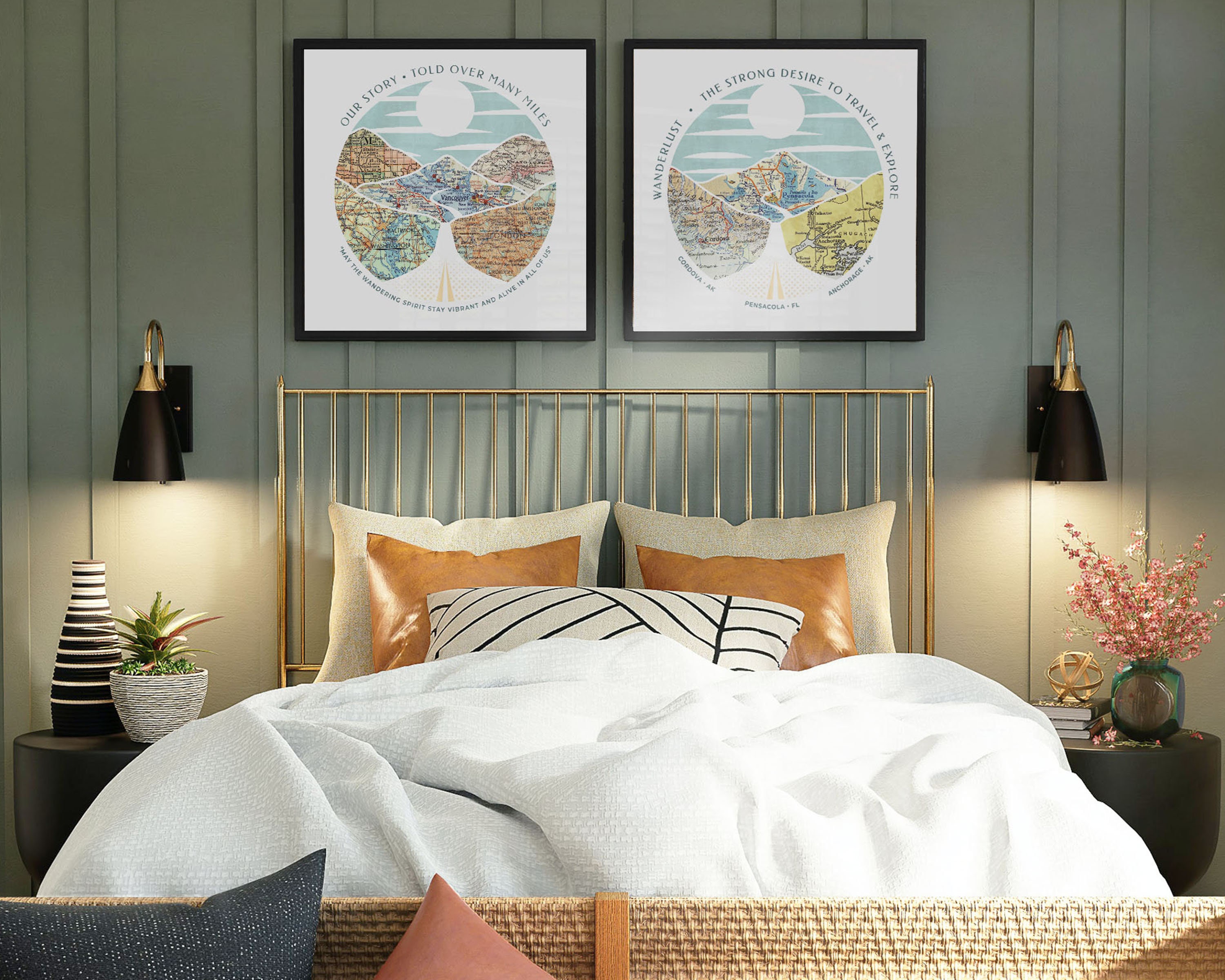 Customizable Wanderlust Roadtrip™ Map: Birthday Gift for Your - Etsy