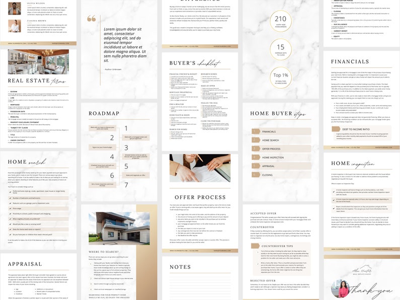 Realtor Sellers and Buyers Guide Bundle | Luxury Realtor Template ...