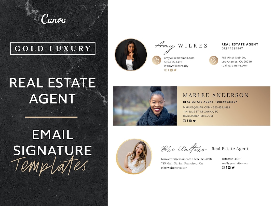 Realtor Email Signature Templates | Realtor Branding, Realtor Logo ...