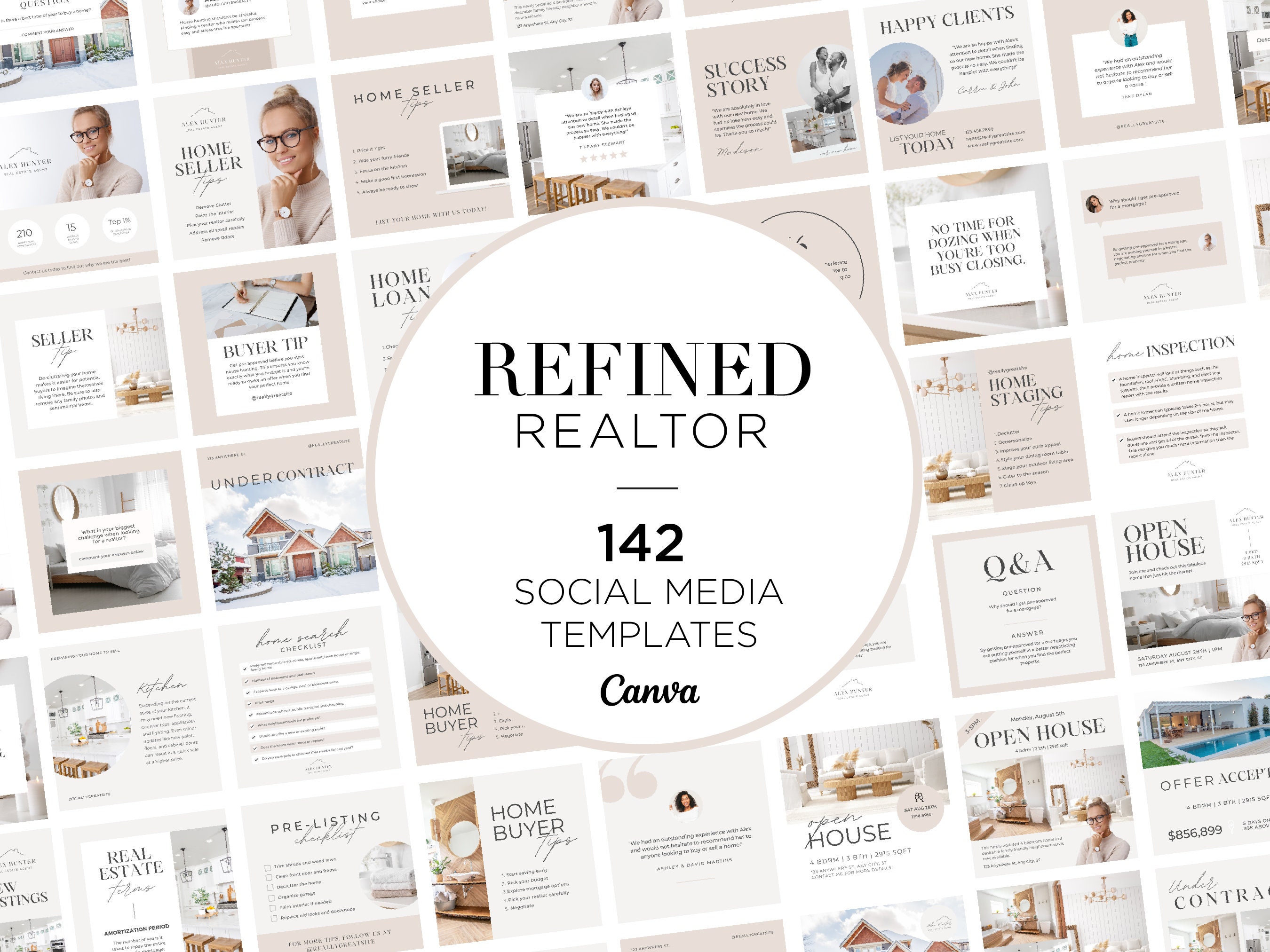 Real Estate Social Media Templates | Realtor Marketing, Instagram ...