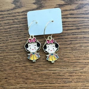 Disney Dangle Earrings/disney Princesses/mickey Earrings/snow White ...