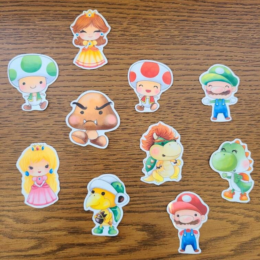 Super Cute Mario & Friends Stickers - Etsy