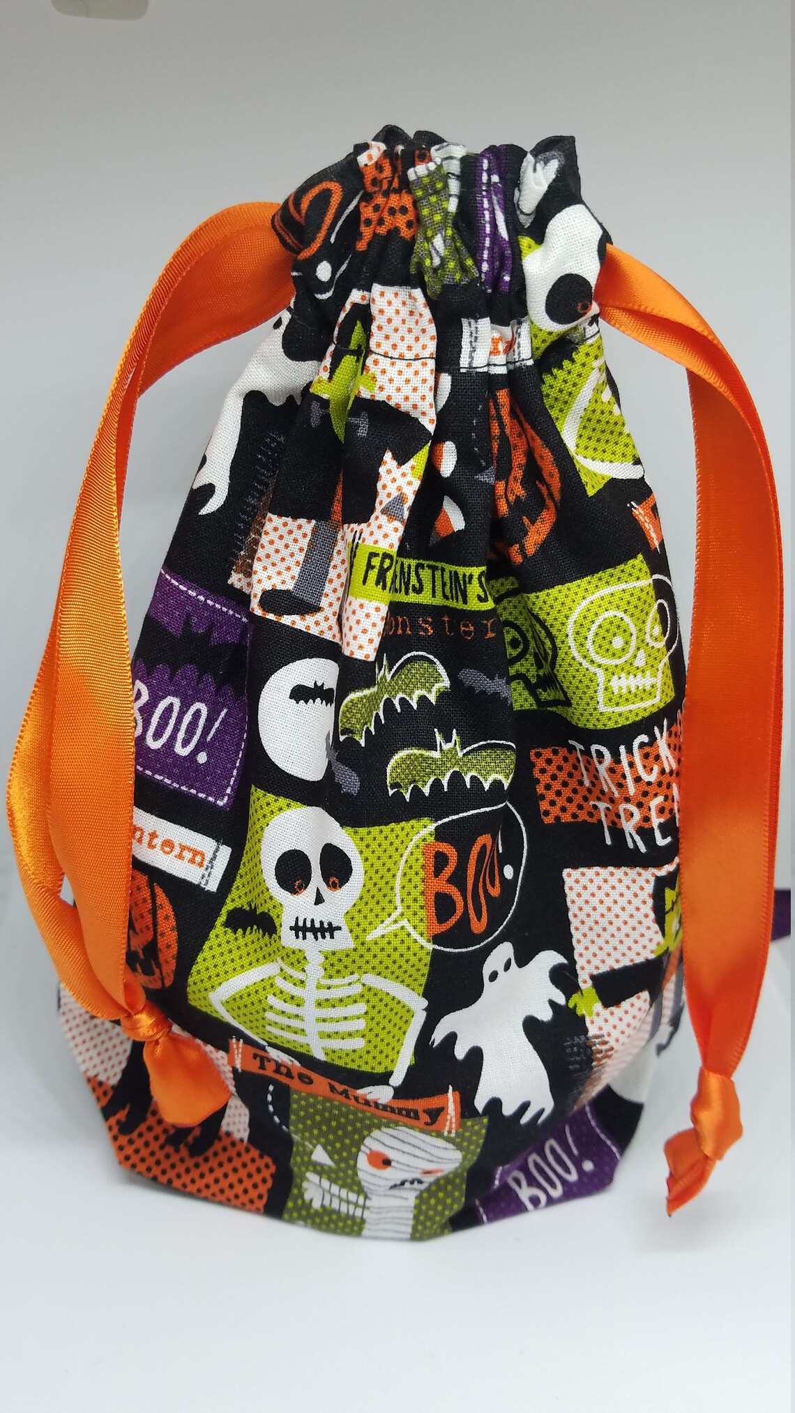 Reusable Halloween Trick or Treat Drawstring Bag/gift - Etsy