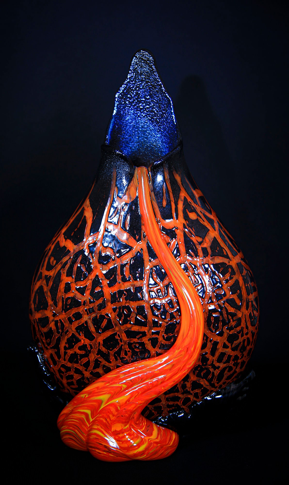 Lava art LAVA VASE Volcano vase Volcano Art Glass Vase | Etsy