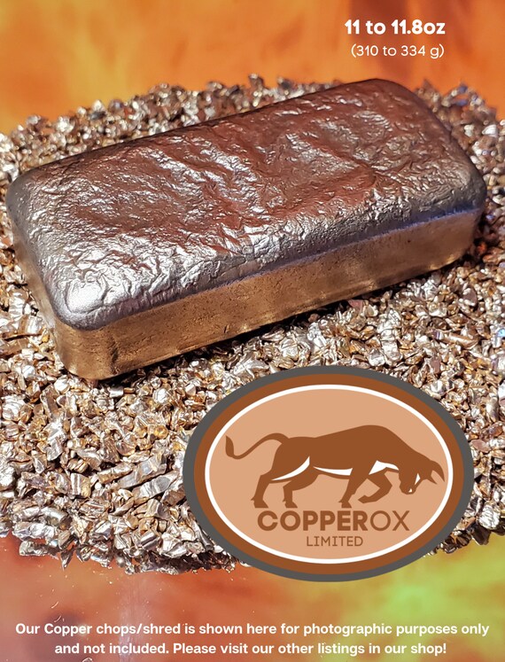 PURE Copper 11 Oz Ingot Bar Hand-poured for Use in Crafts - Etsy