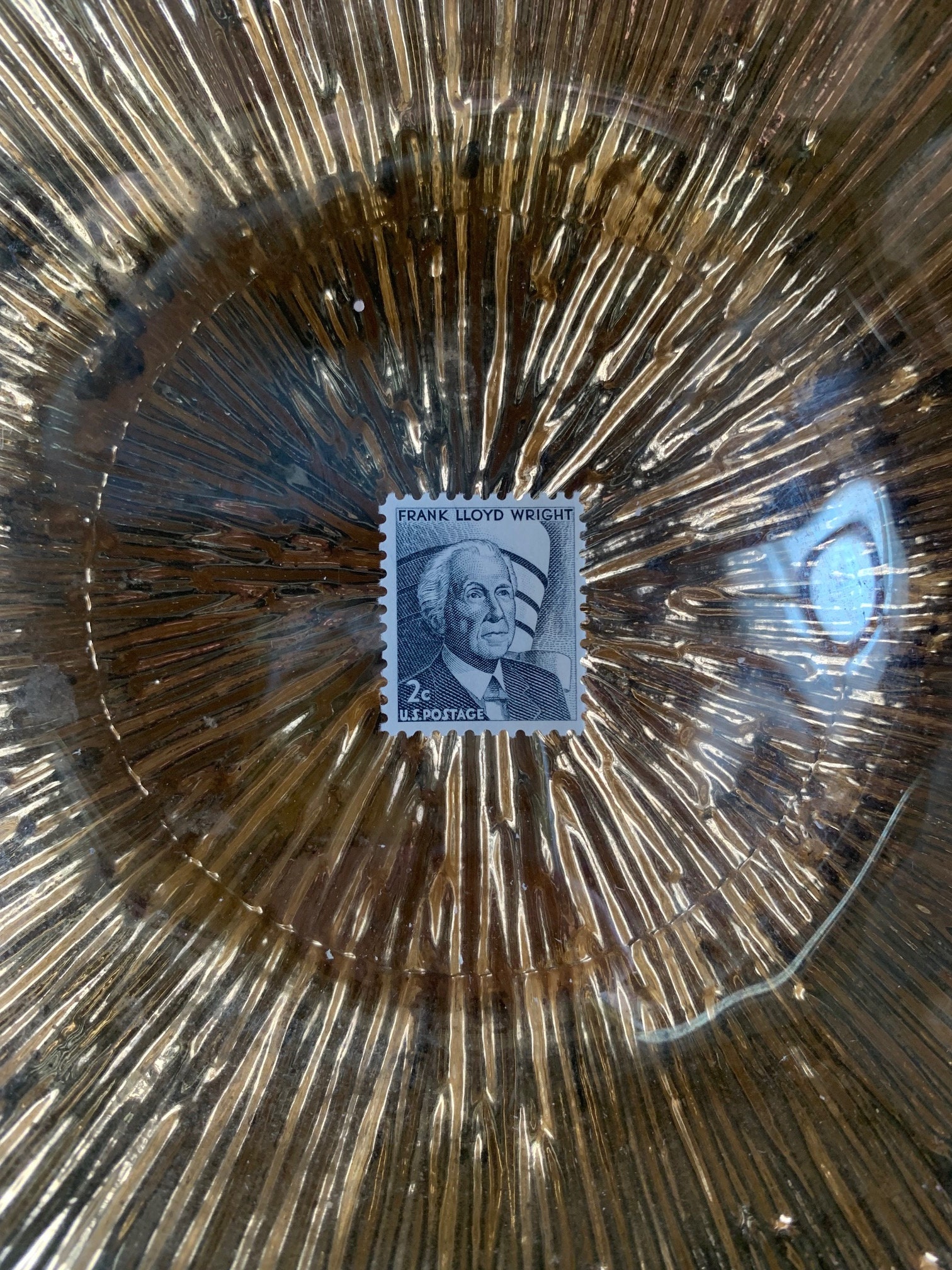 10 Frank Lloyd Wright Stamps - Scott #1280- From 1966 - Vintage - Blue ...