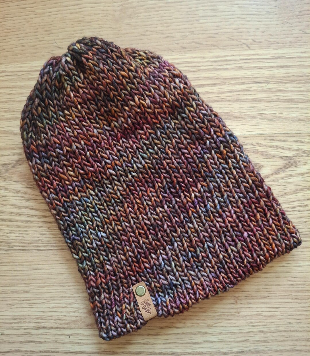 Autumnal Merino Wool Stocking Cap, Unisex, Hand Loomed, Ethically ...