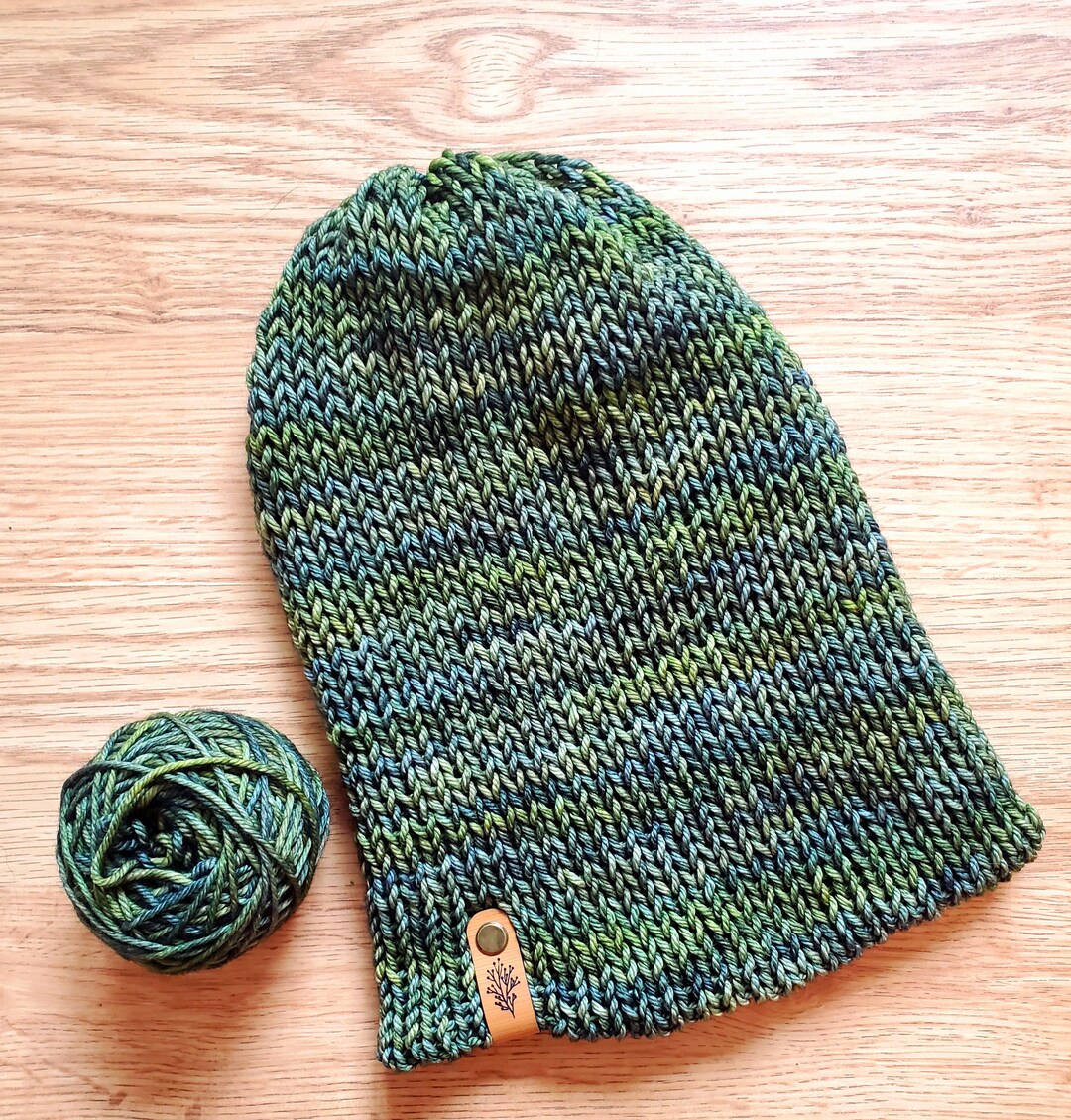 Green Merino Wool Stocking Cap, Unisex, Hand Loomed, Ethically Sourced ...