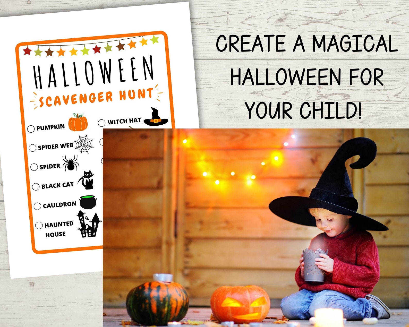 Halloween Scavenger Hunt for Kids Halloween Printable Halloween ...