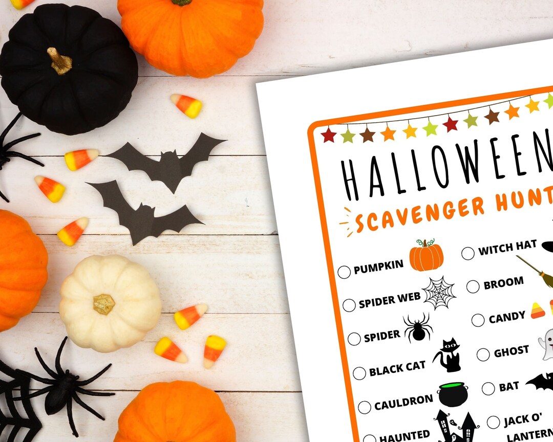 Halloween Scavenger Hunt for Kids Halloween Printable Halloween ...
