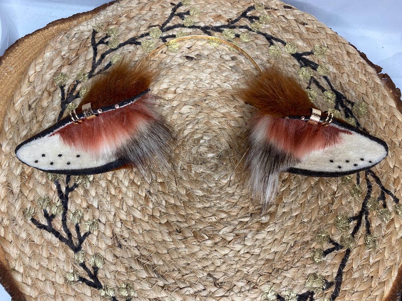 Natural Brown Deer Ears Handmade From Faux Fur for Cosplay, Streamers ...