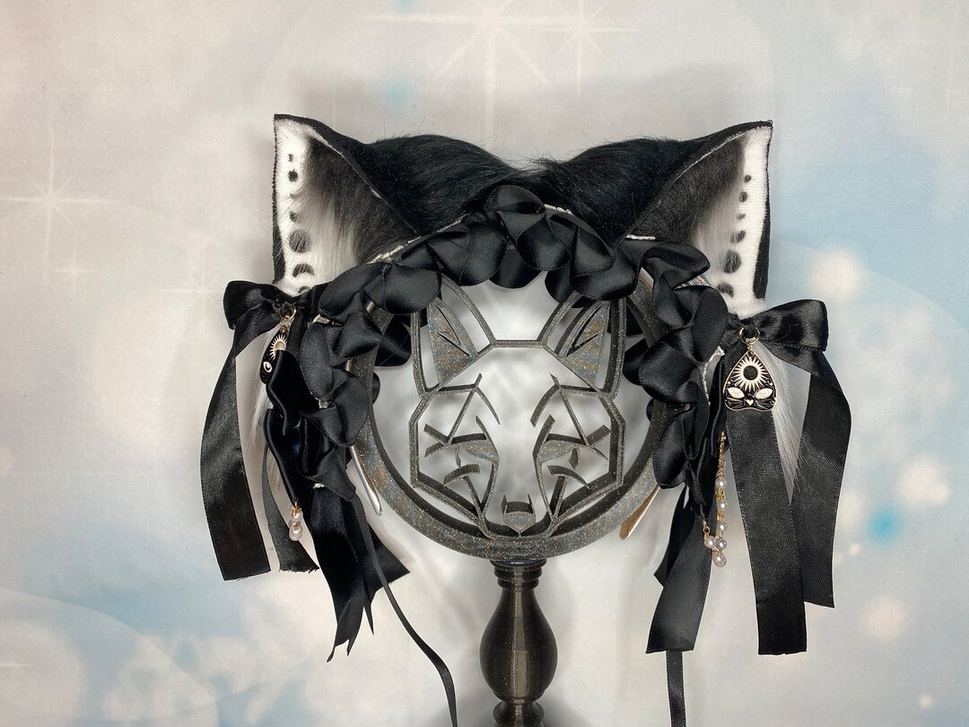 Maid Moon Phases Cat Ears Cosplay Ears Headband Plush Ears Animal Ears ...