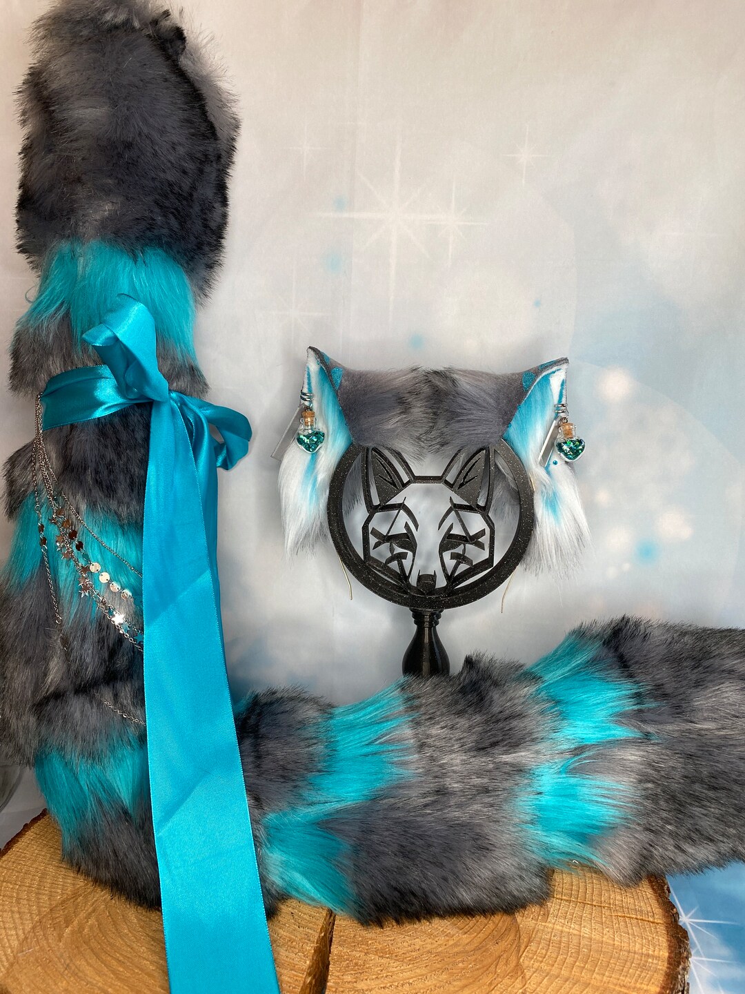 Cheshire Cat Set Wonderland Cosplay Ears Ears Accessories Faux Fur MTO ...