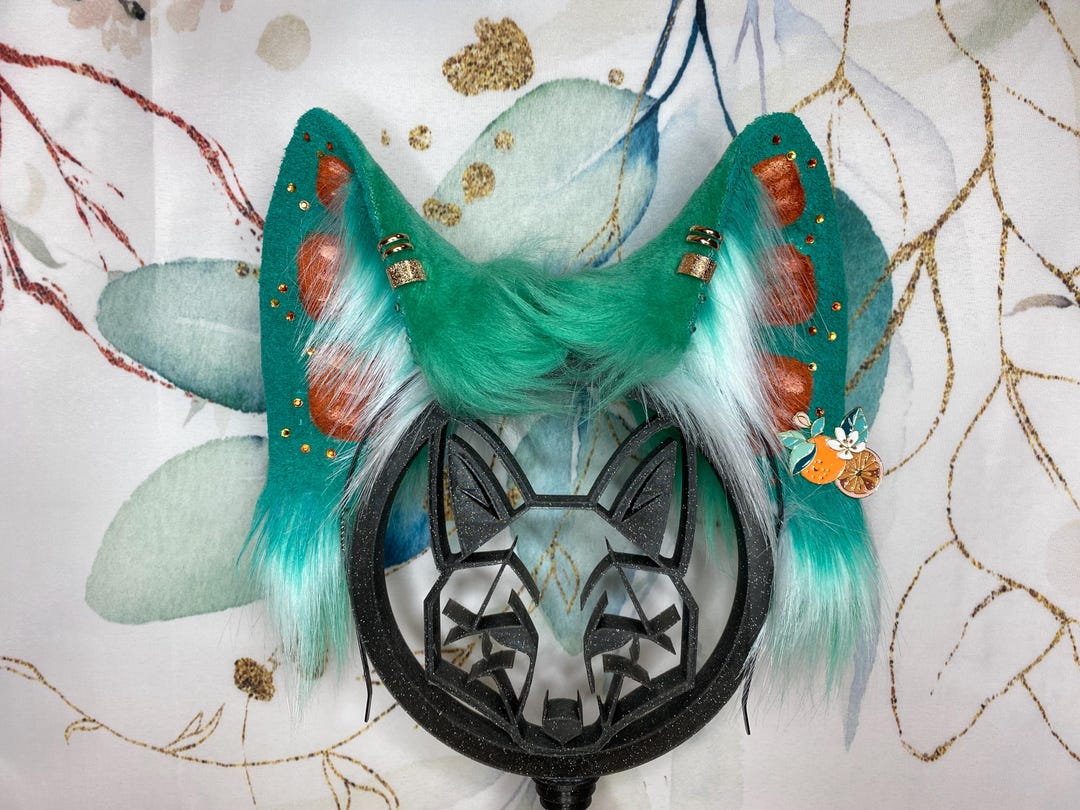 KDA Ahri Blonde Fox Ears Handmade From Faux Fur for Cosplay, Streamers ...