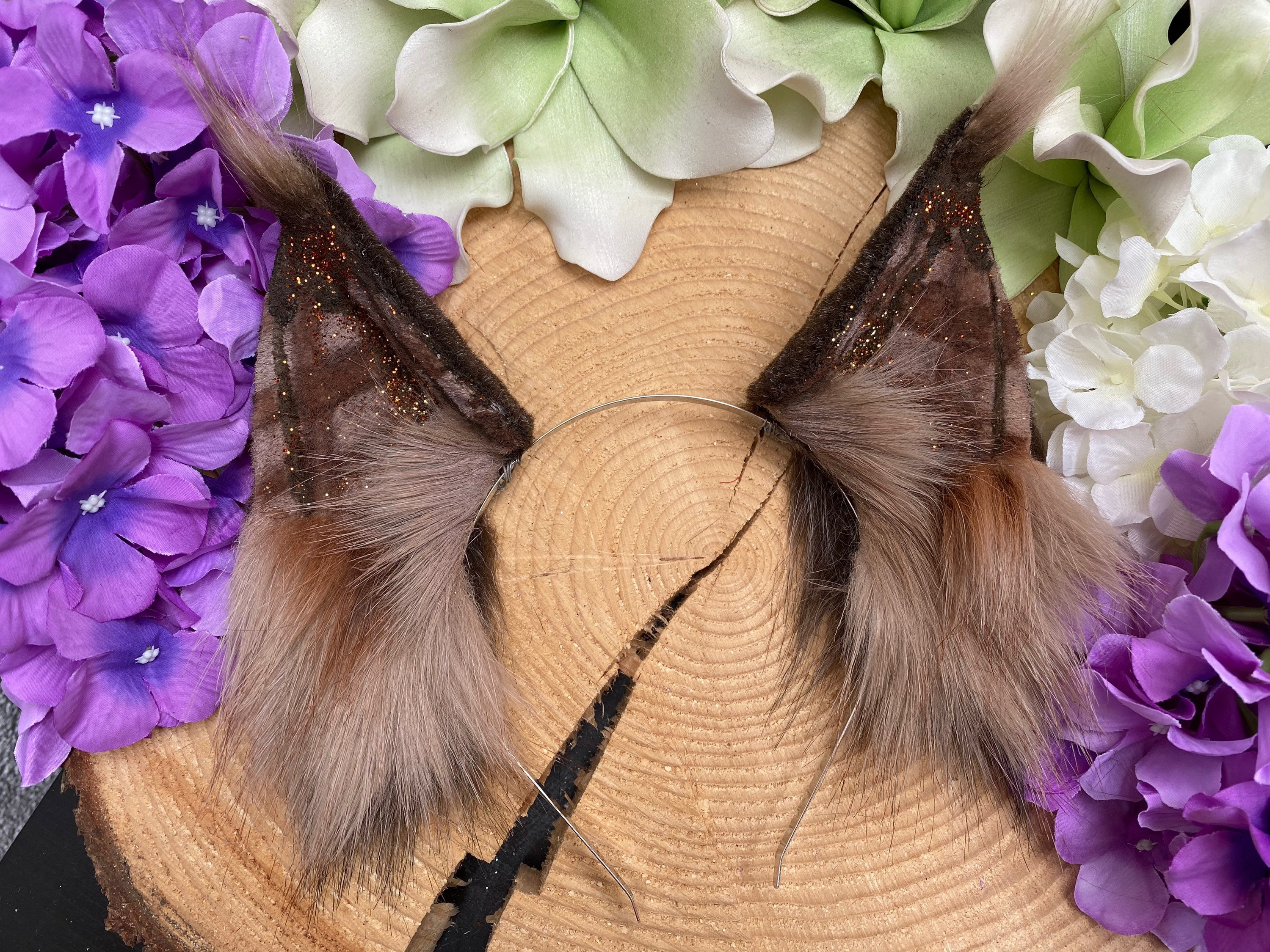 Waffle orejas realistas Fox Orejas Cosplay Beige Marrón Fox | Etsy