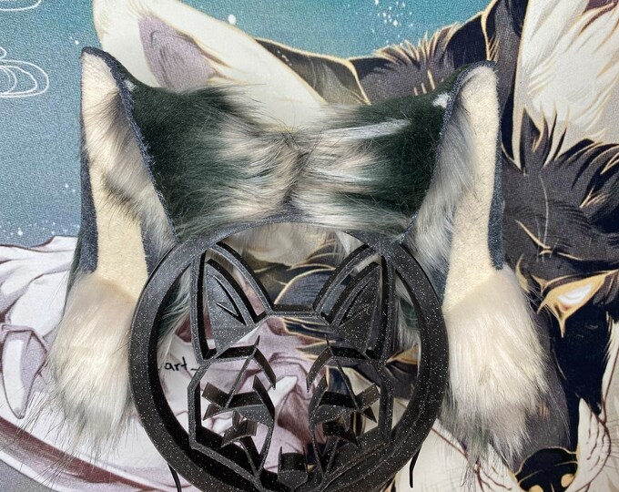 Grey Timber Wolf Ears Wolf Cosplay Ears Ears Accessories Faux - Etsy