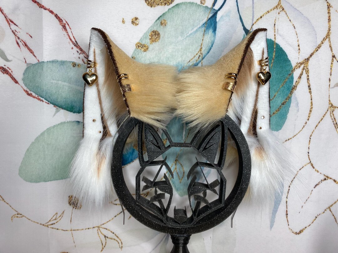 KDA Ahri Blonde Fox Ears Handmade From Faux Fur for Cosplay, Streamers ...