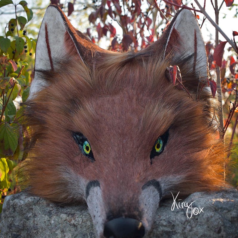 Red Fox Mask - Etsy