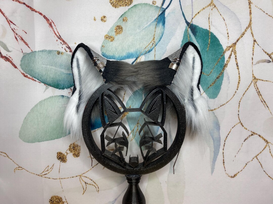 Realistic Snow Leopard Cat Ears Handmade From Faux Fur for Cosplay ...