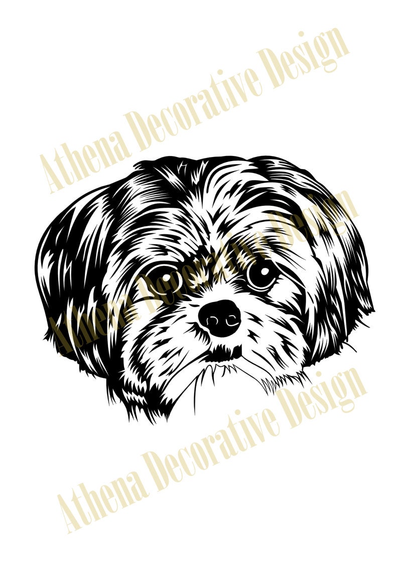 Shih Tzu Stencil