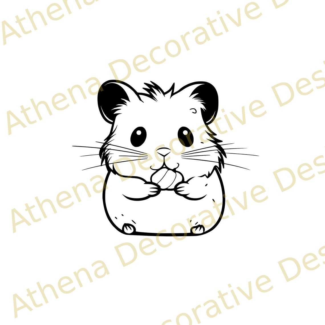 Hamster Clipart Digital Drawing, SVG File - Etsy