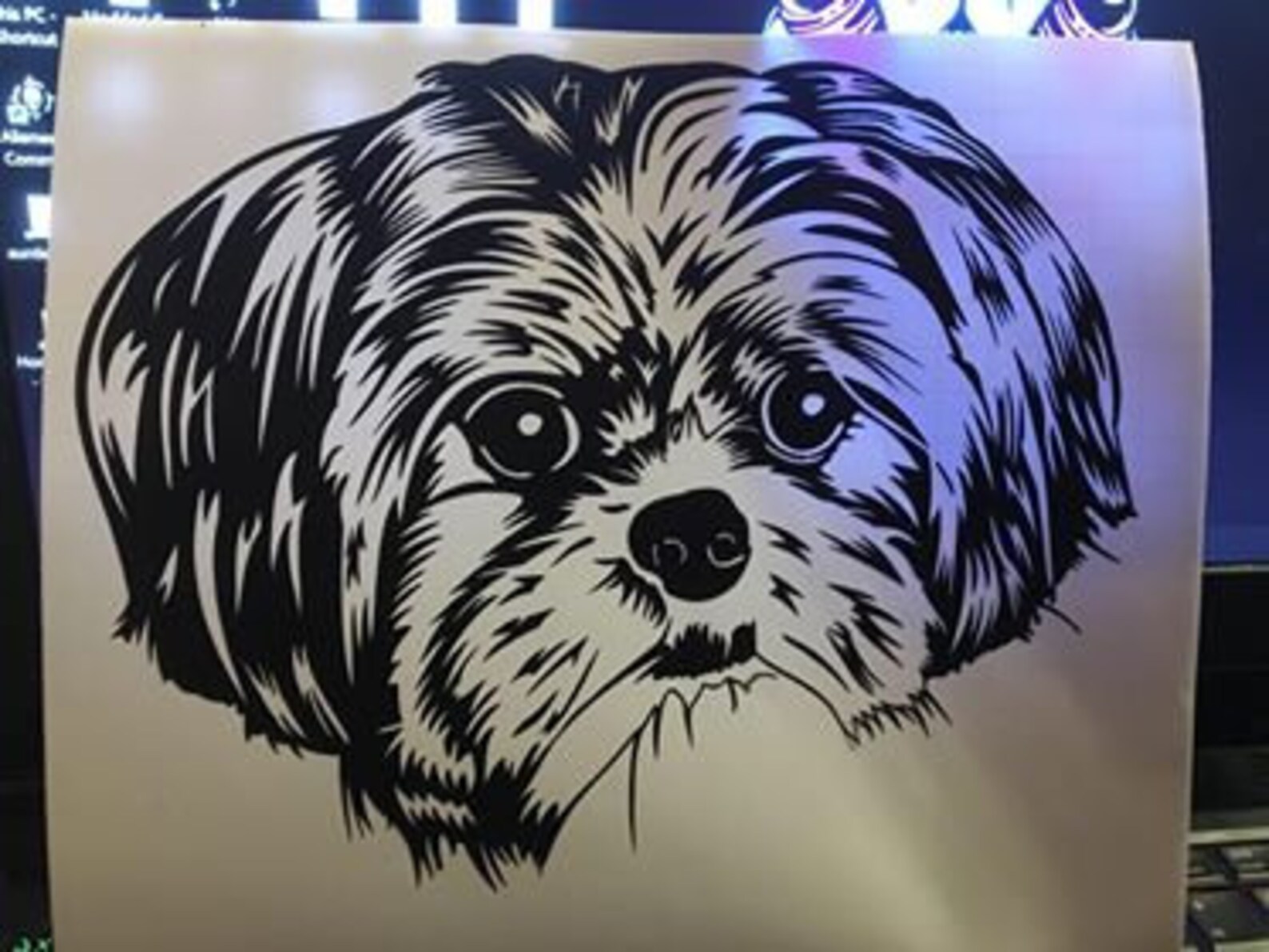 Shih Tzu Dog SVG for Cutting in Machines Like the Cricut and - Etsy