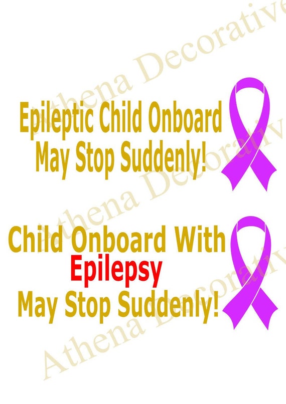 Vehicle Epilepsy warning sign SVG cutting file | Etsy