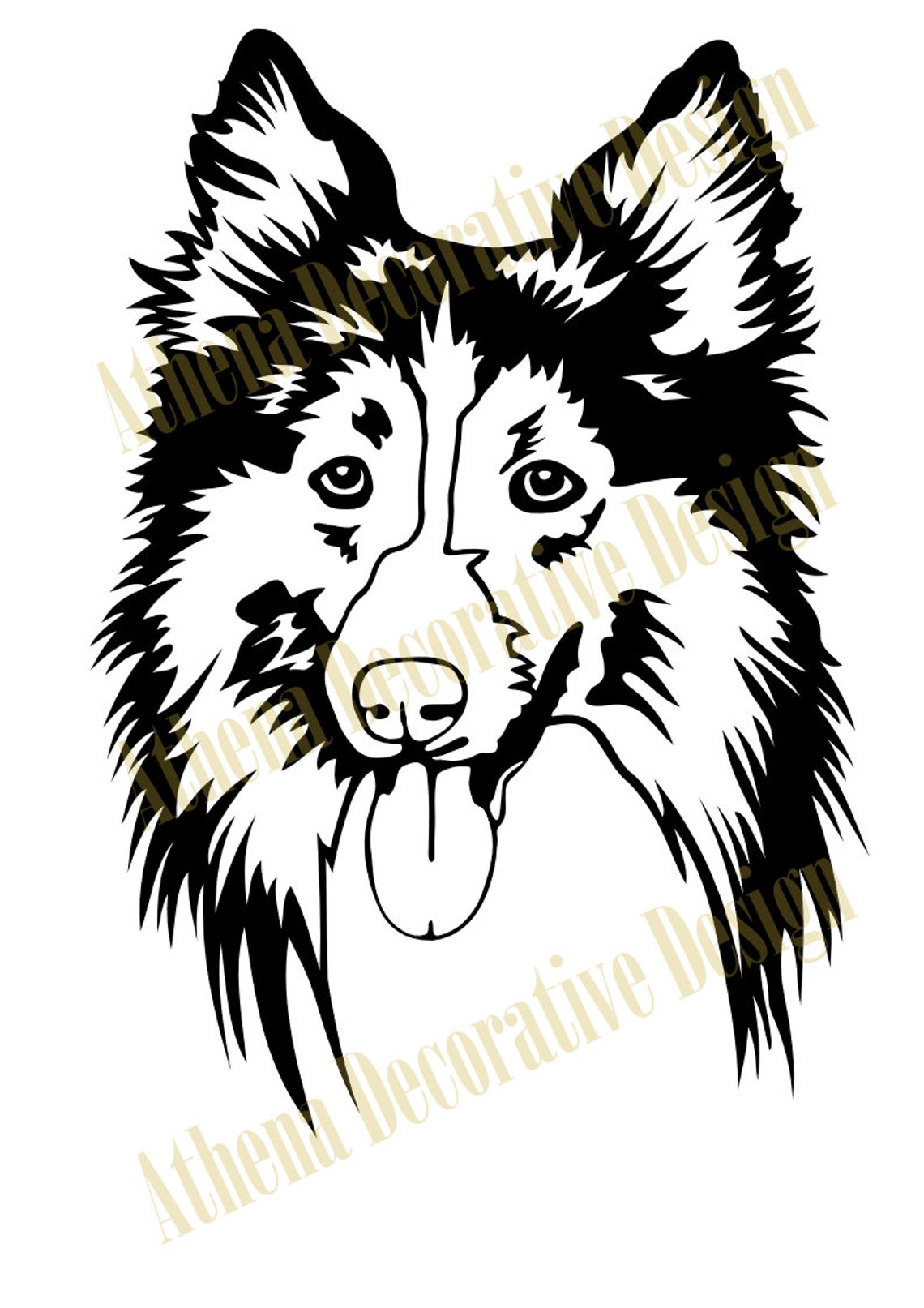Shetland Sheepdog Sheltie Dog SVG for Cutting in Machines - Etsy