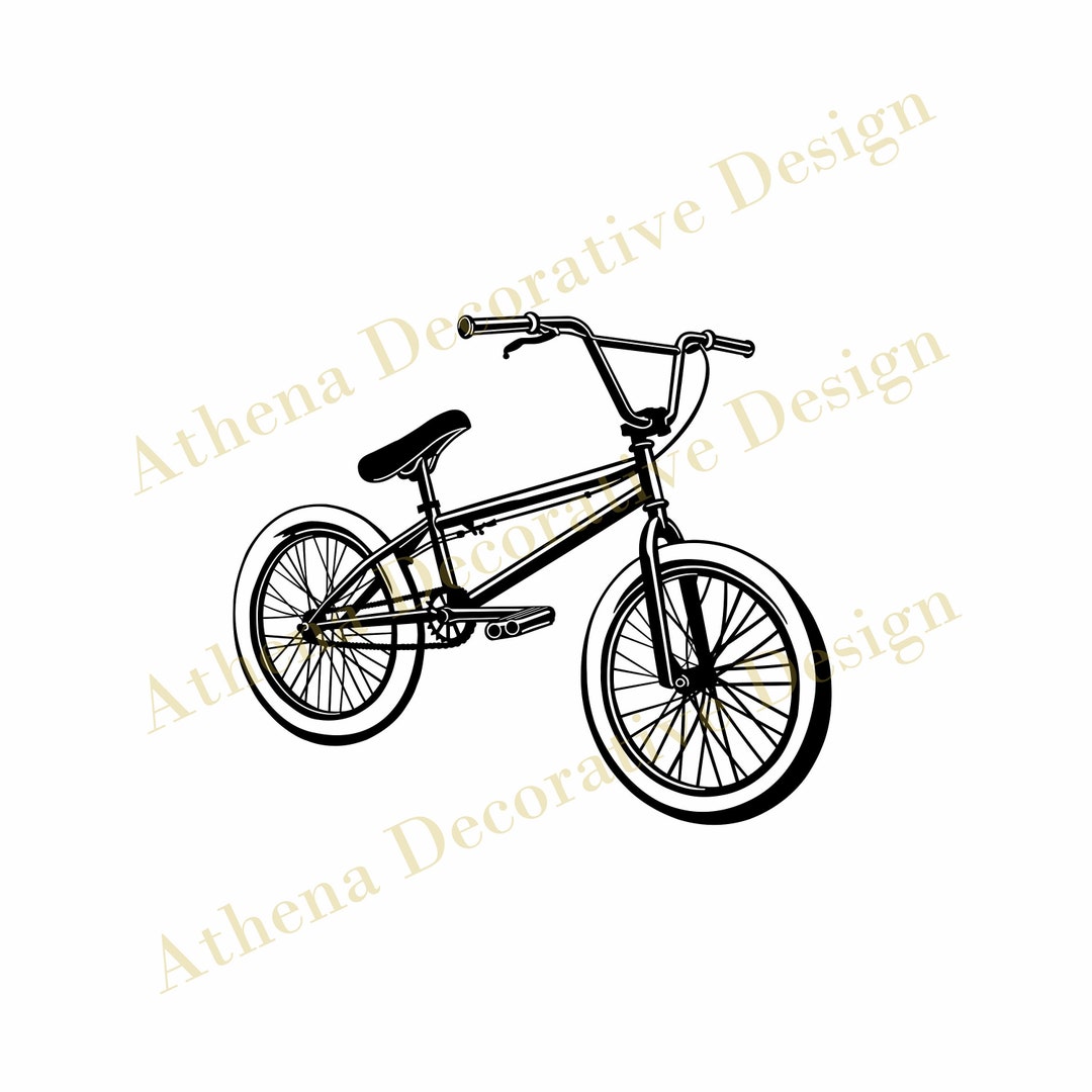 BMX SVG Vector Drawing. Digital Art Clipart - Etsy