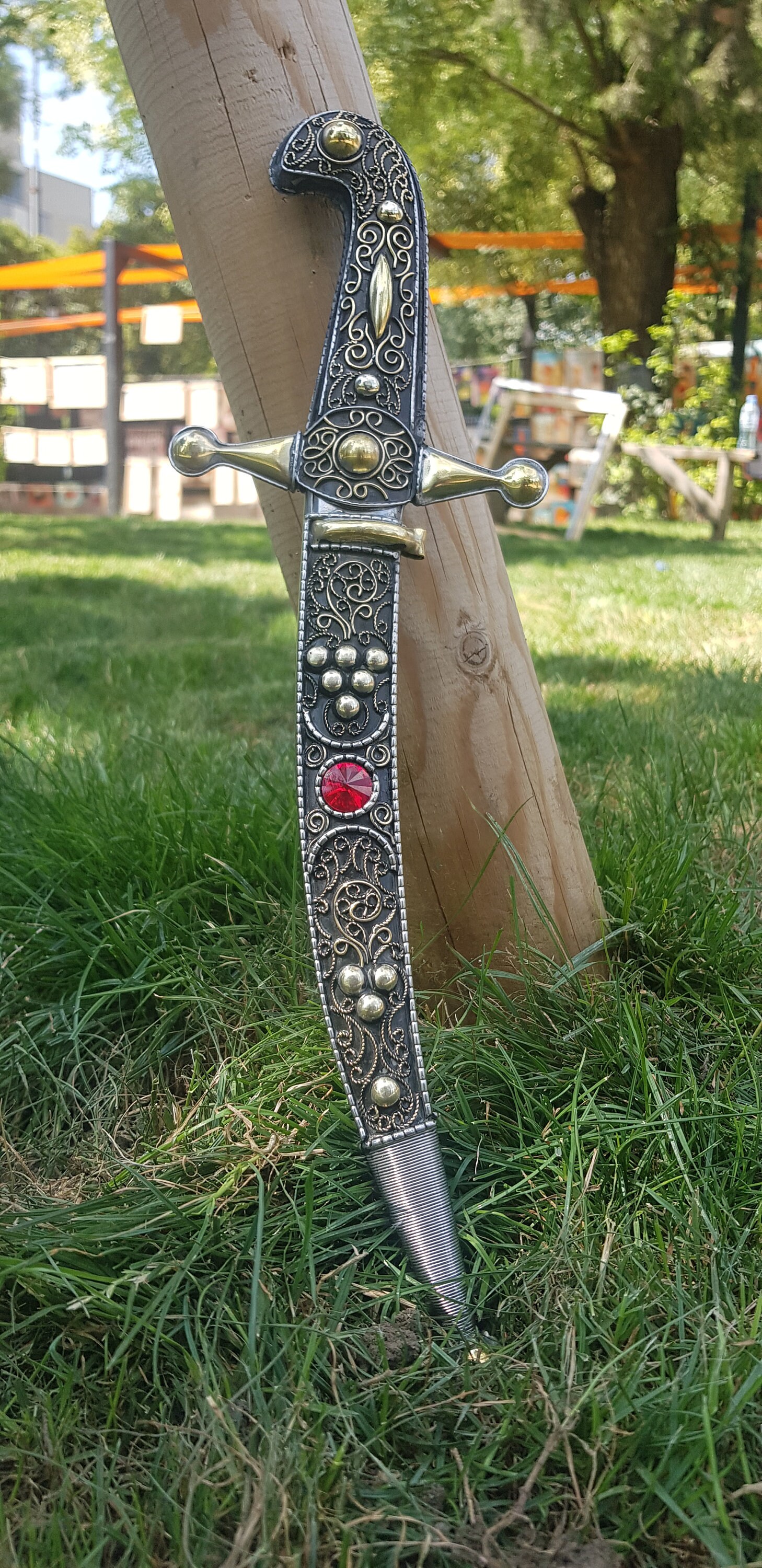 Perfect Decorated Handmade Dagger With Leather Belt | Etsy