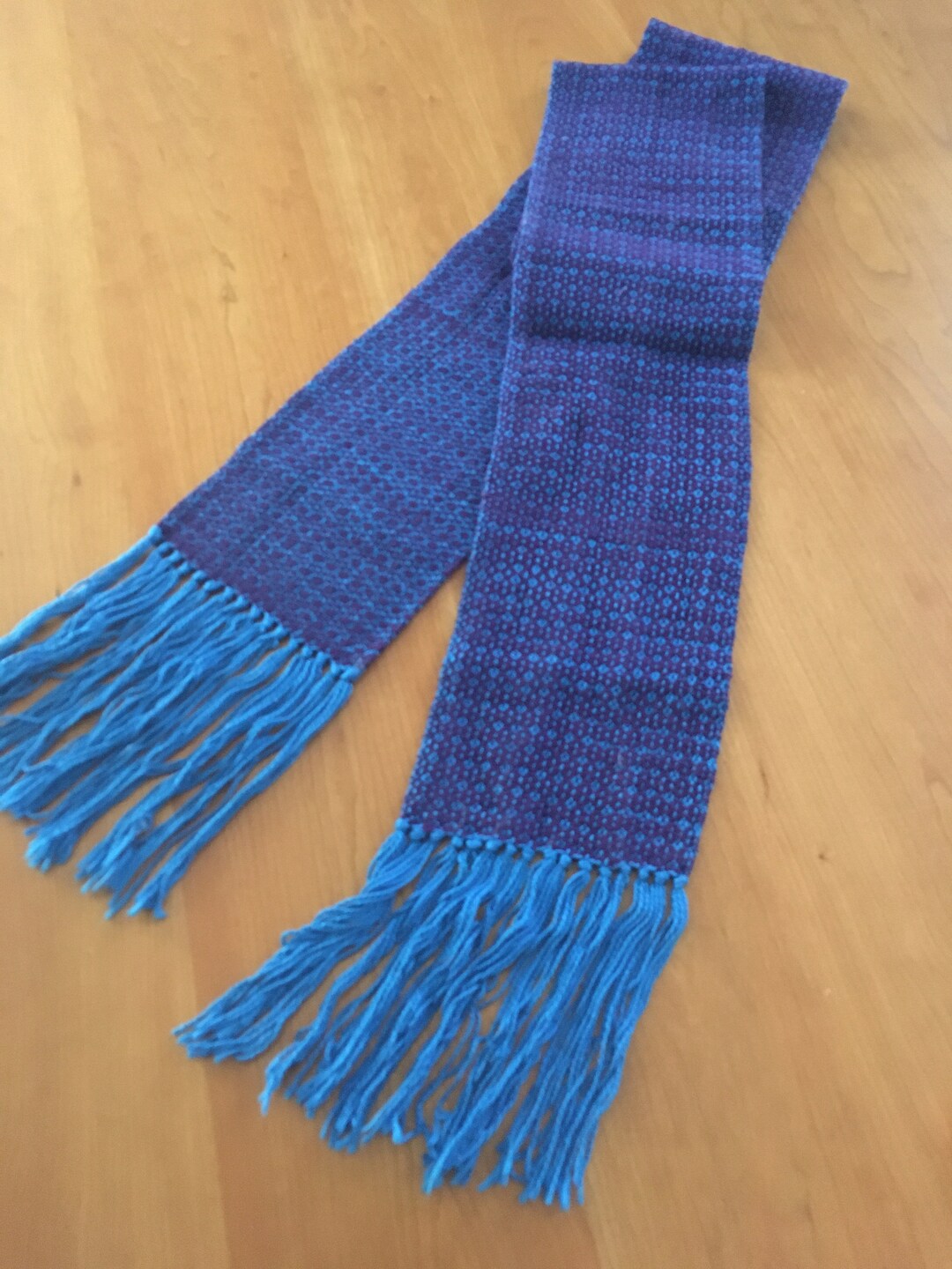 Hand Woven Birds Eye Pattern Cotton Scarf - Etsy