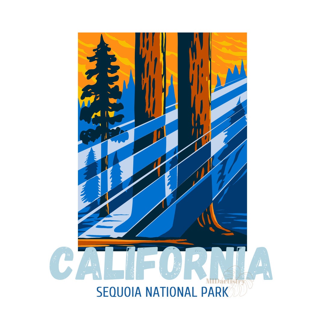 California Svg State Svg National Park Svg Sequoia Svg - Etsy