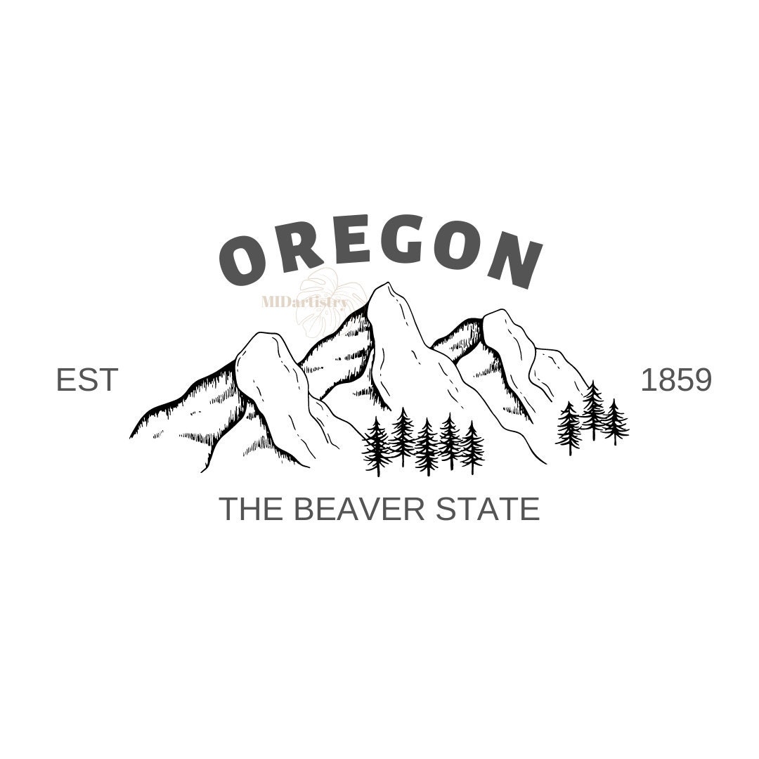 Oregon Svg Oregon State Svg Outdoor Svg Forest Svg - Etsy