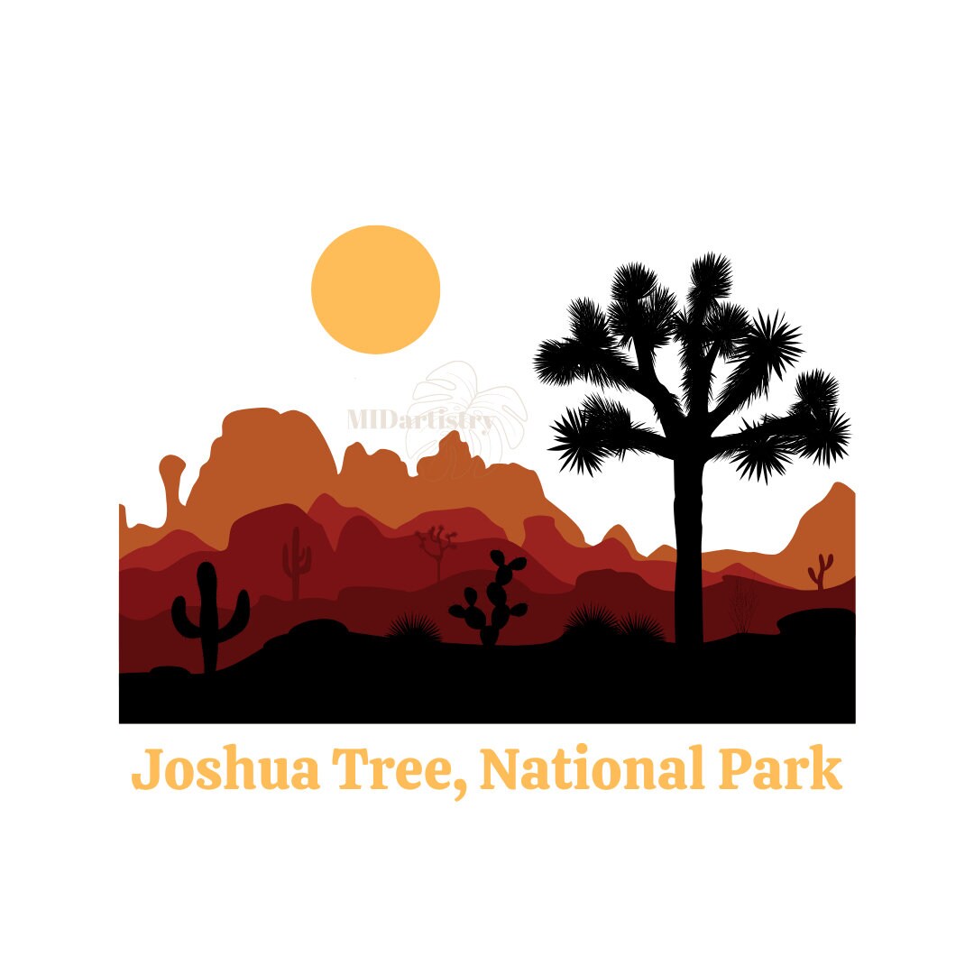 Joshua Tree Svg Joshua Tree National Park Svg National - Etsy