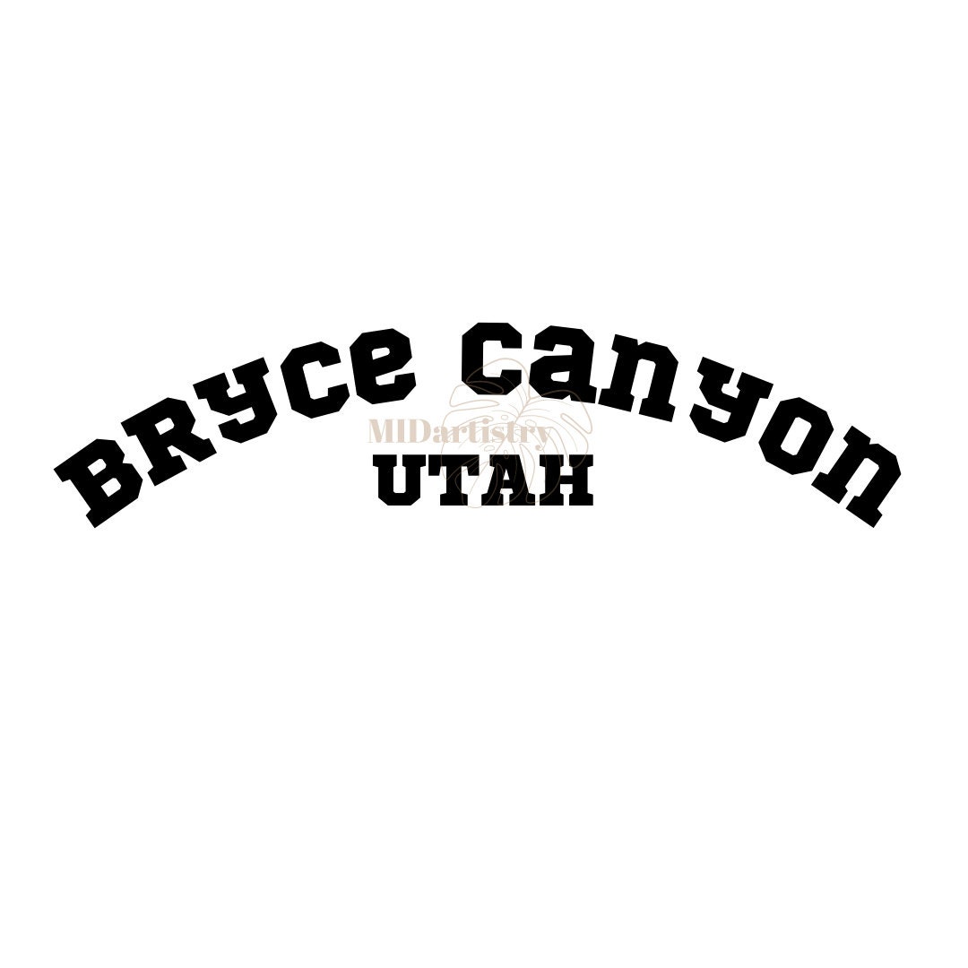 Bryce Canyon Clipart Black