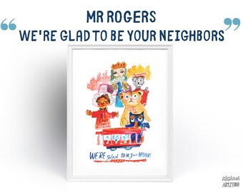 Classroom Posters Neighborhood Mr Rogers Poster Decorations Mindset ...