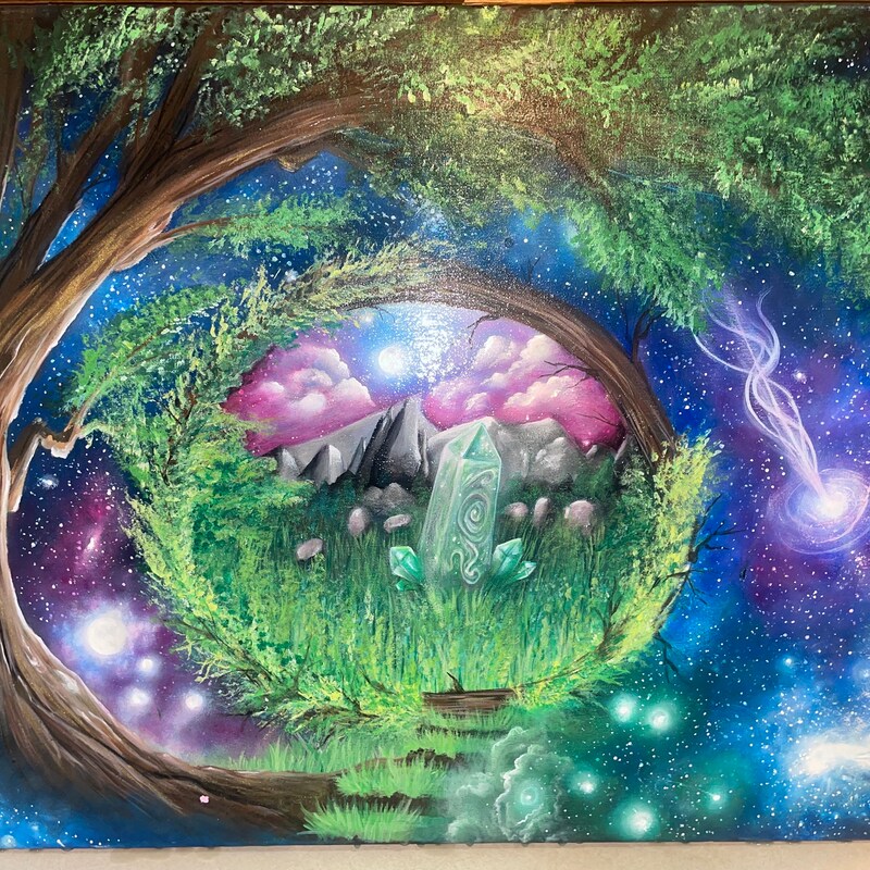 Space Painting - Etsy