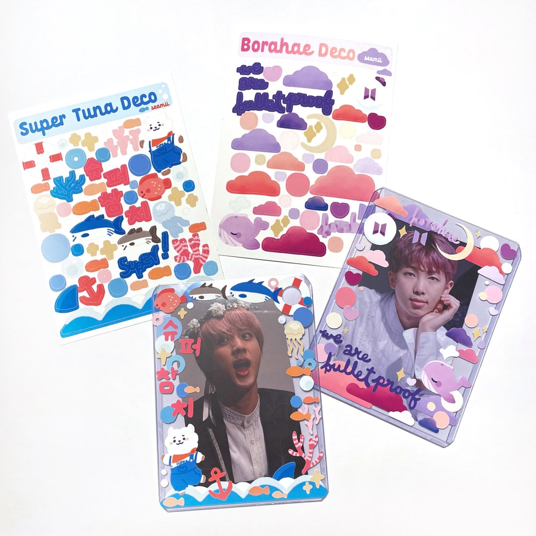 BTS Deco Stickers Borahae, Super Tuna - Etsy