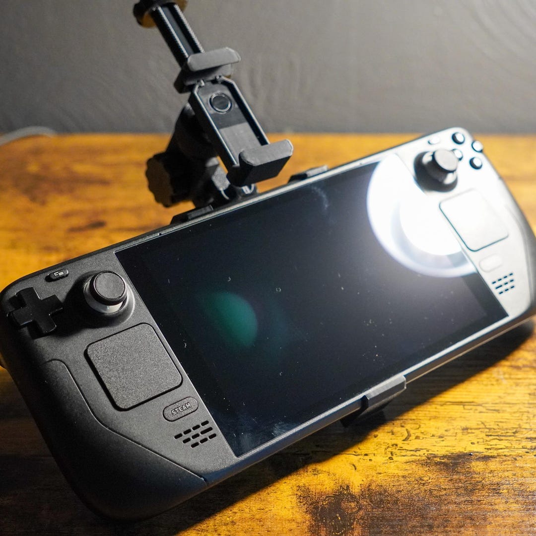 3D Printed Steam Deck & Phone Mount: Adjustable Hands-free Stand - Etsy