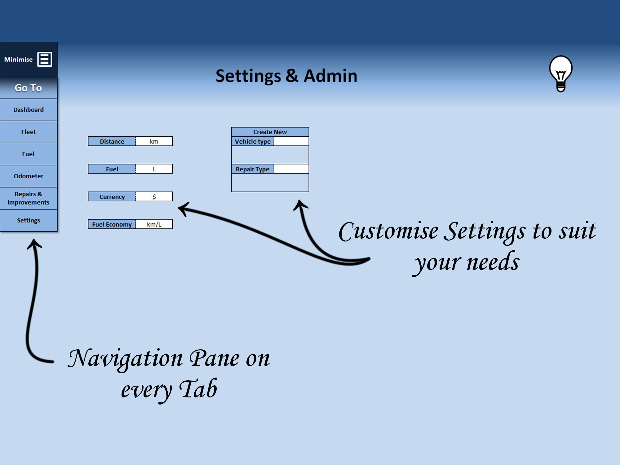 Car Expense Tracker | Productivity Template | Vehicle Manager ...