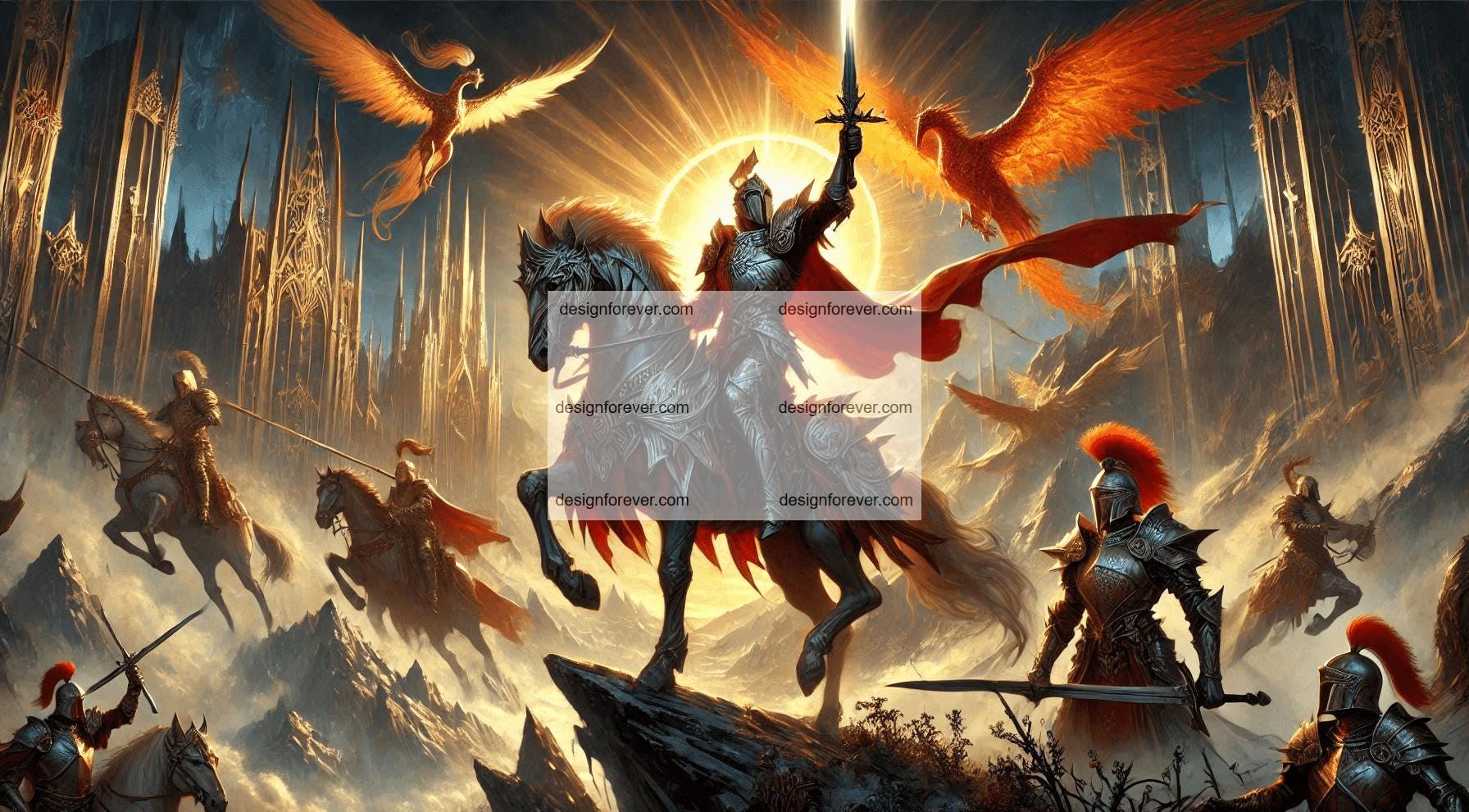 10 Epic Fantasy Digital Artwork in Style of D&D and Dragonlance - 2024 ...