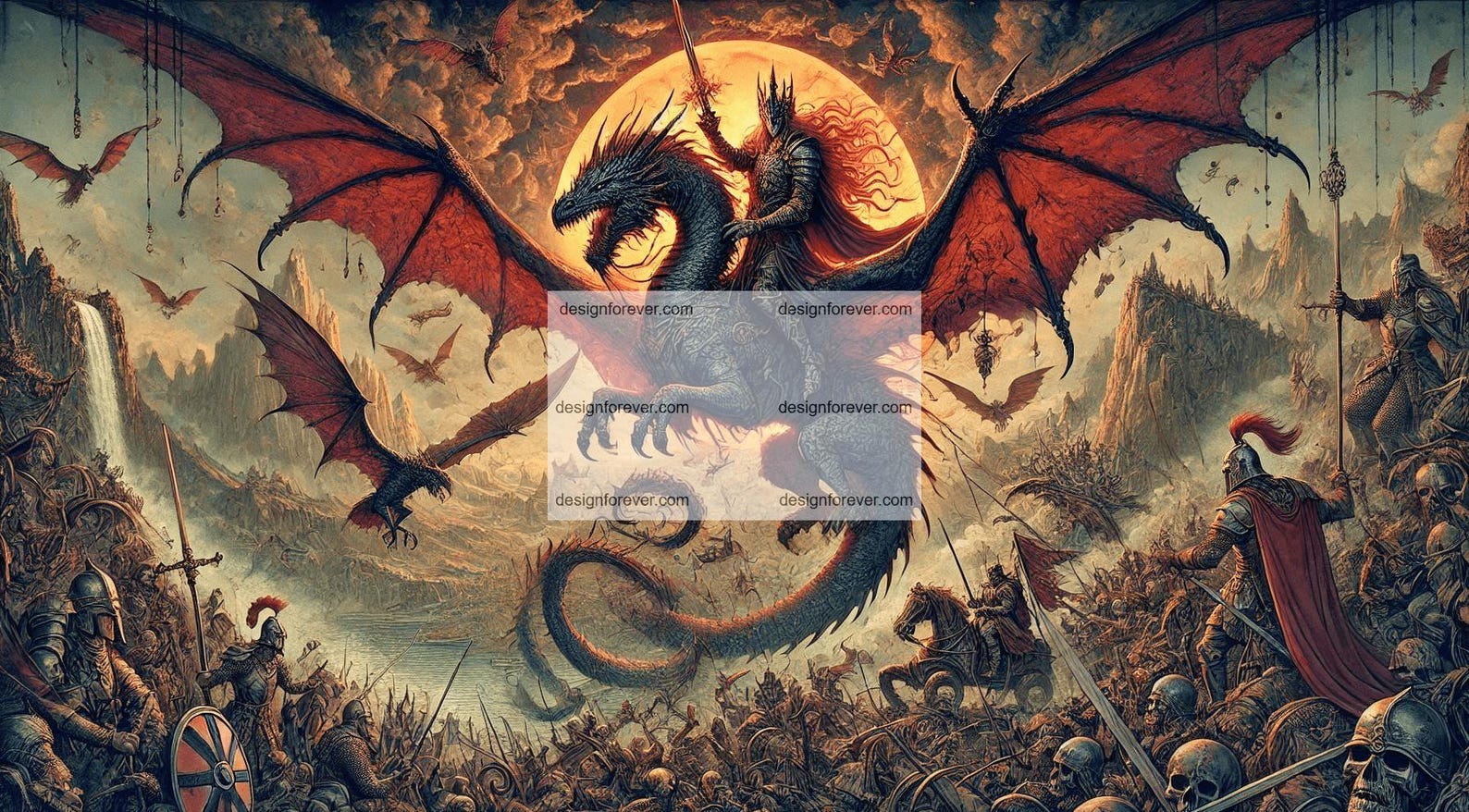 10 Epic Fantasy Digital Artwork in Style of D&D and Dragonlance - 2024 ...